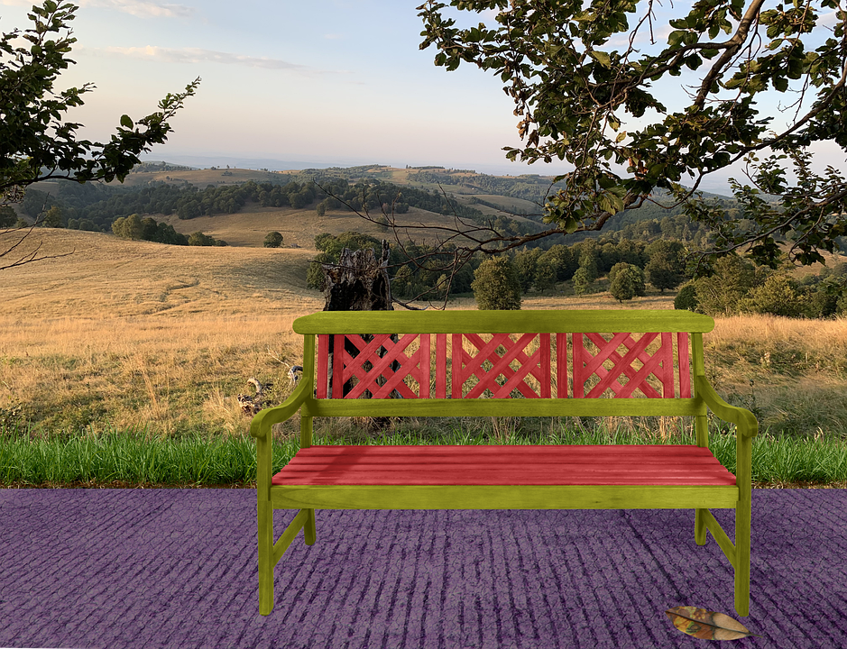 Bank Colorful Garden Bench - Free image on Pixabay