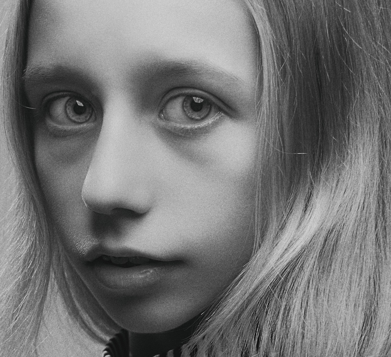 Girl Face Portrait Black And - Free photo on Pixabay - Pixabay