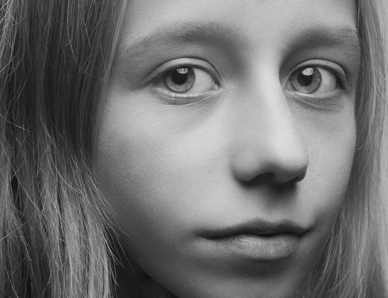 Girl Face Portrait Black And - Free photo on Pixabay - Pixabay