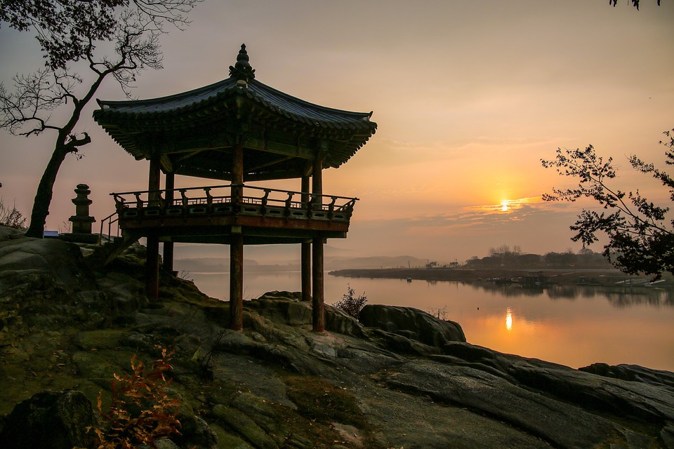 Sunrise Silleuksa Temple Riverside - Free photo on Pixabay - Pixabay