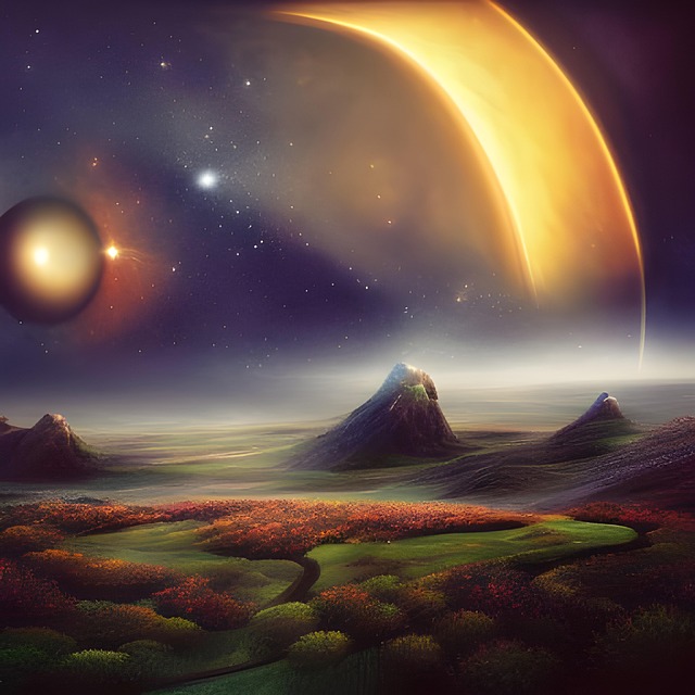 Download Fantasy, Mountains, Planet. Royalty-Free Stock Illustration ...