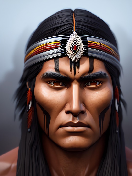 Man Native American Warrior - Free image on Pixabay