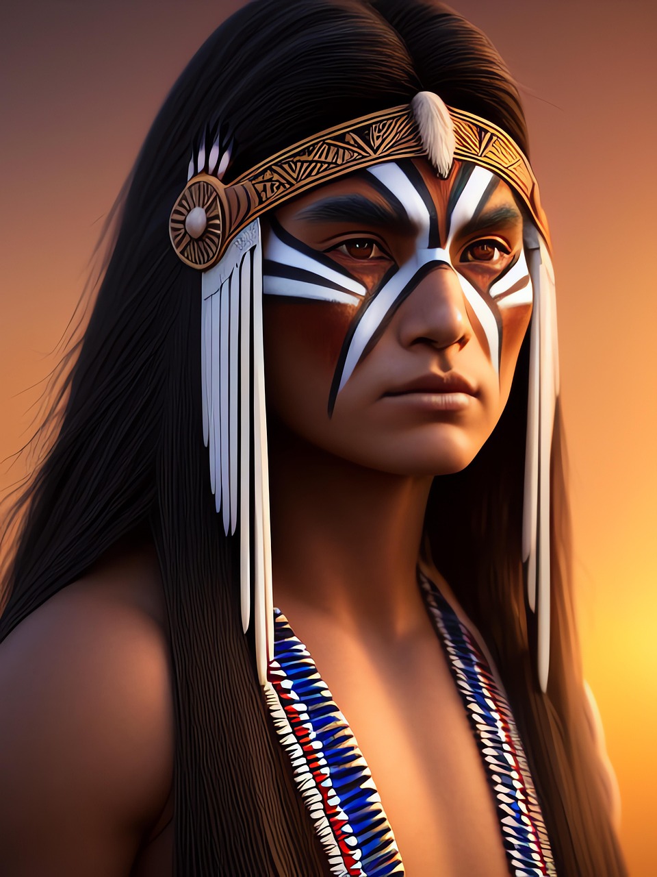 Man Native American Warrior - Free image on Pixabay