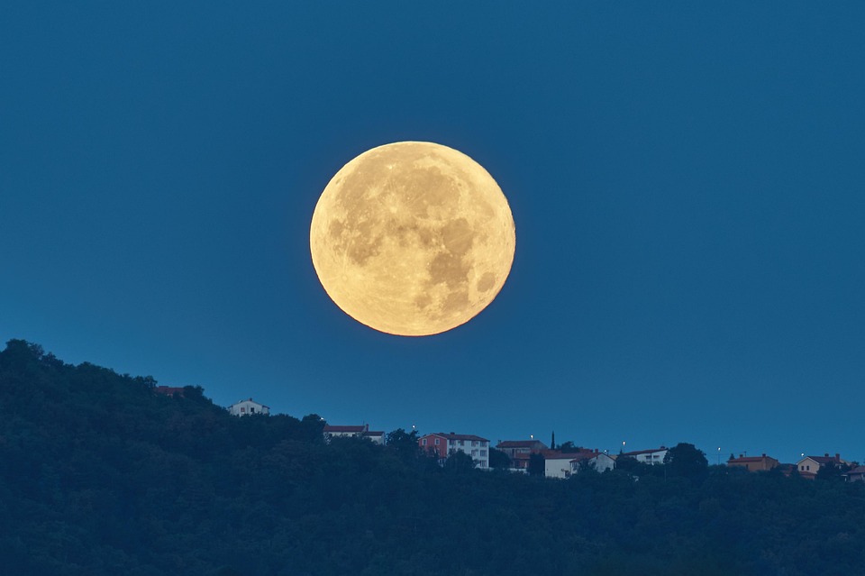 Mond Morgen Nacht - Kostenloses Foto auf Pixabay