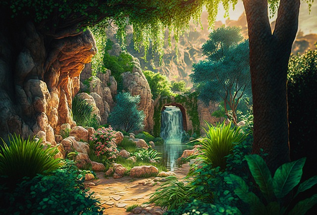 Download Ai Generated, Trees, Nature. Royalty-Free Stock Illustration ...