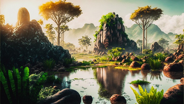 Download Ai Generated, Trees, Nature. Royalty-Free Stock Illustration ...