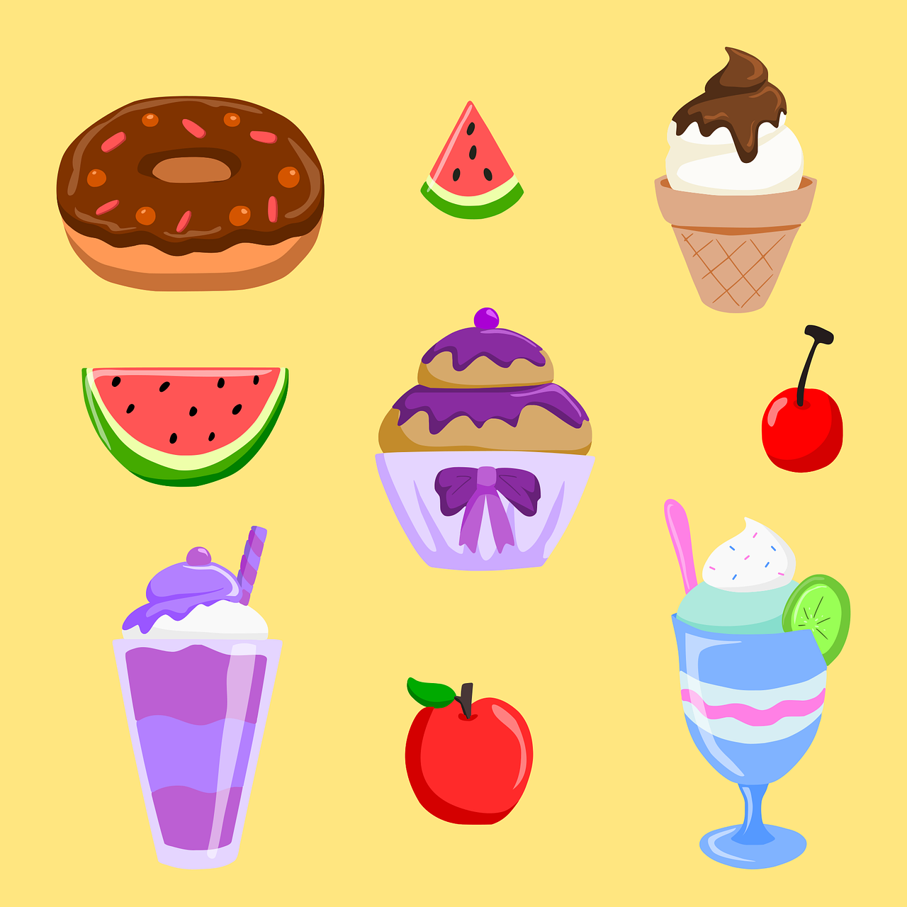 Sweet Foods Clipart
