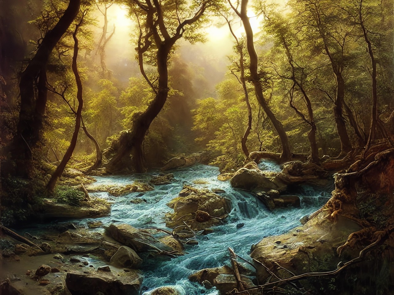 Summer Stream Trees - Free image on Pixabay