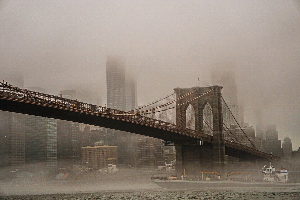 Brooklynbridge Fog Brooklyn - Free photo on Pixabay