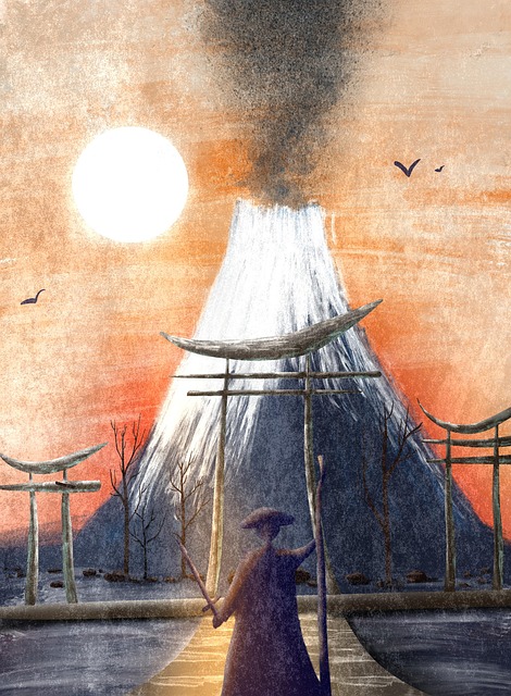 Download Japancontest, Japan, Volcano. Royalty-Free Stock Illustration ...