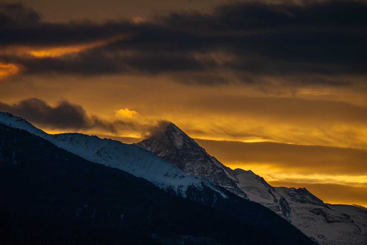 Swiss Alps Sunset Peaks - Free photo on Pixabay - Pixabay