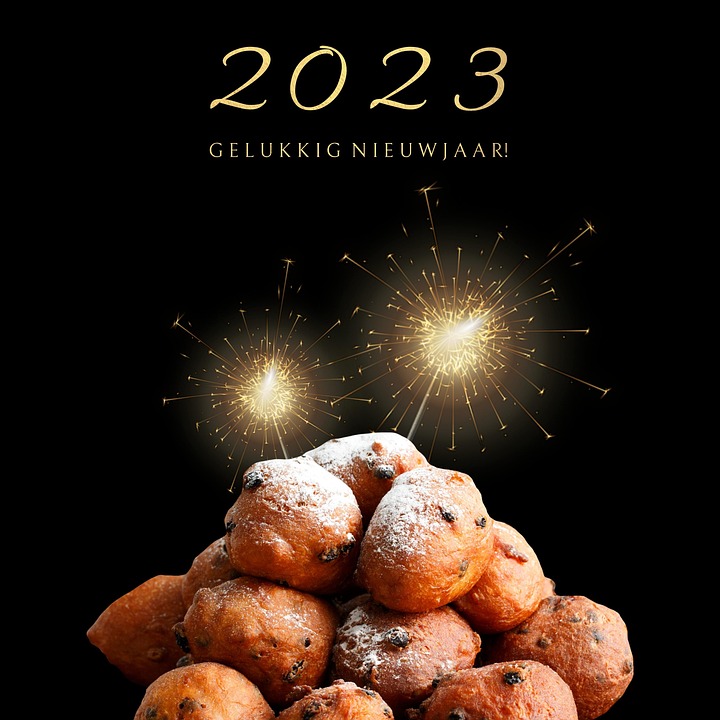 Download New Year, Doughnuts, Powdered Sugar. Royalty-Free Stock ...