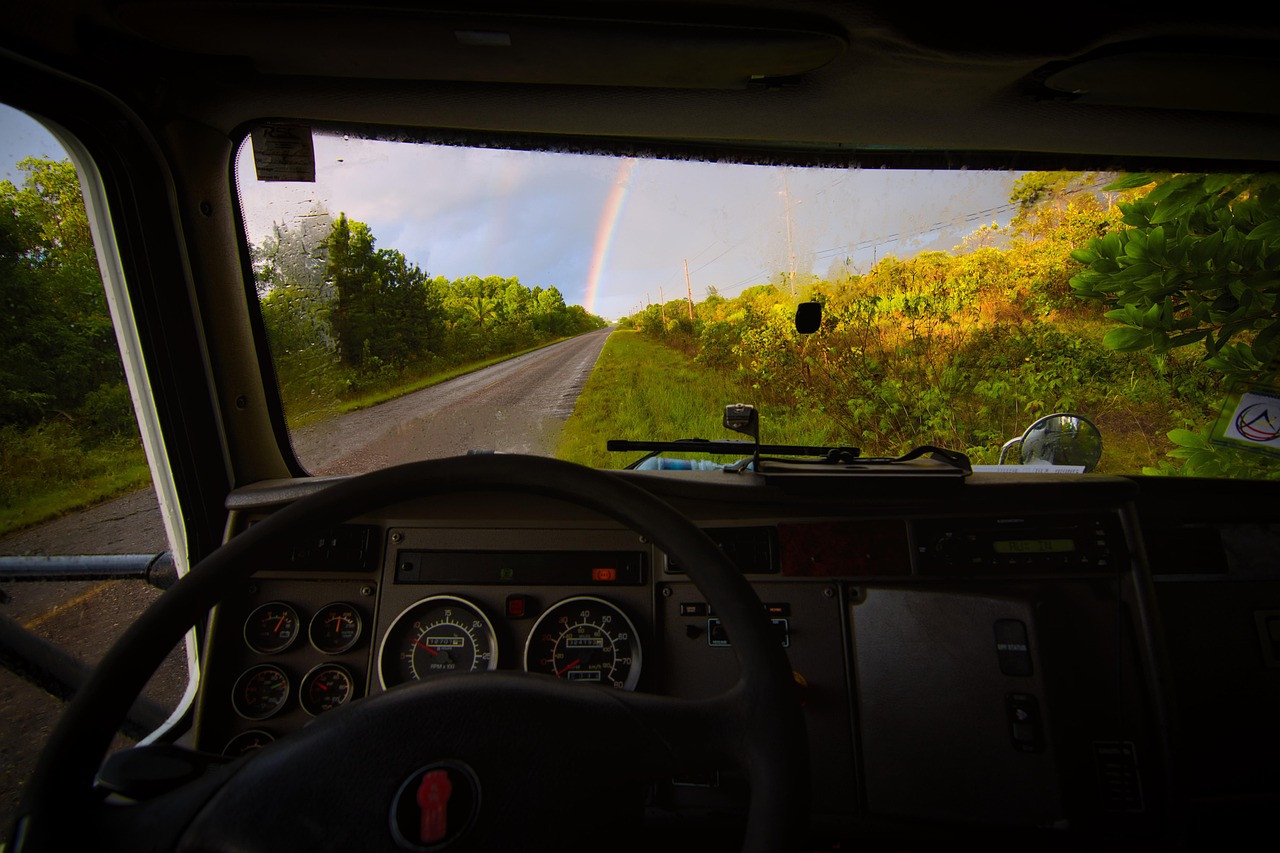 Trucking Driving Rainbow - Free photo on Pixabay
