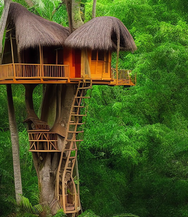 Download Treehouse, Jungle, Forest. Royalty-Free Stock Illustration ...