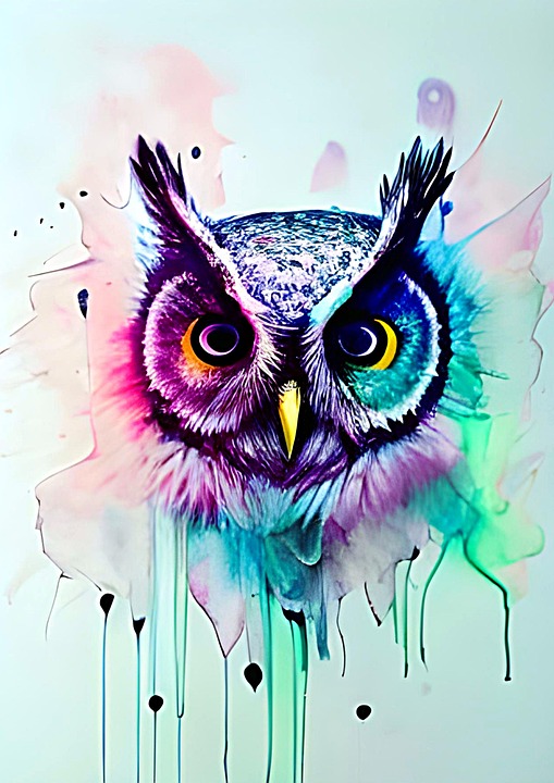 Kunst Malen Eule - Kostenloses Bild auf Pixabay