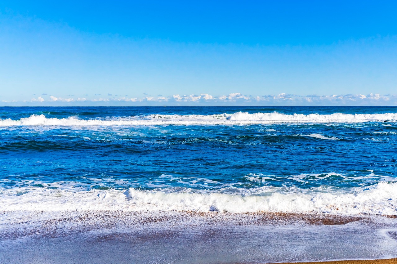Meer Wellen Strand Wandbild: Wellen Am Strand Im Sommer Realized