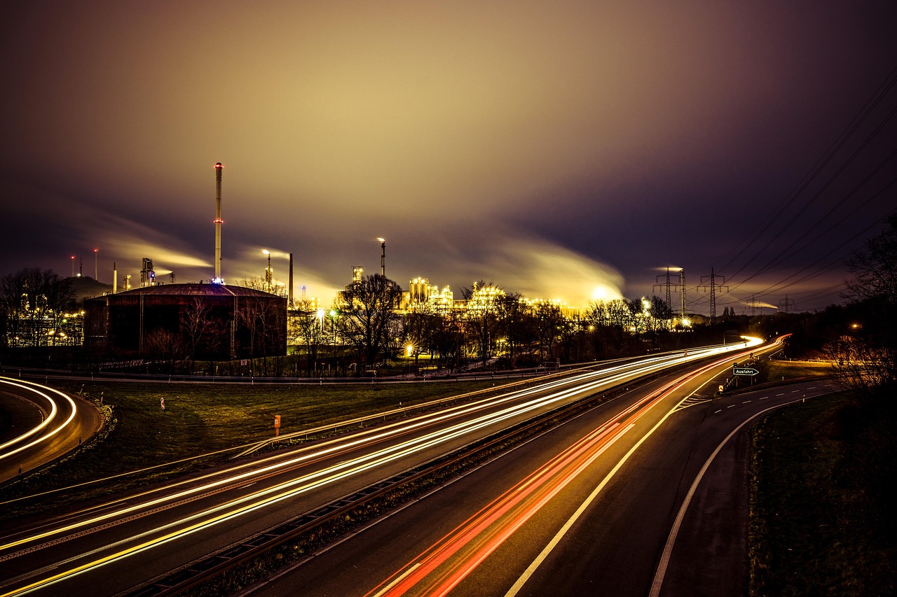 Road Light Trail Factory - Free photo on Pixabay - Pixabay