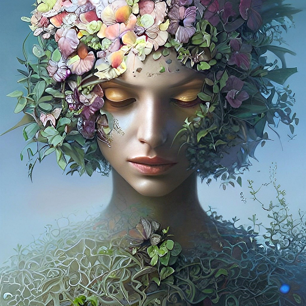 Femme Visage Fleurs - Photo gratuite sur Pixabay - Pixabay