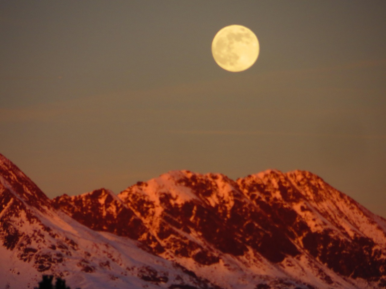 Bulan Purnama Pegunungan Alam - Foto gratis di Pixabay - Pixabay