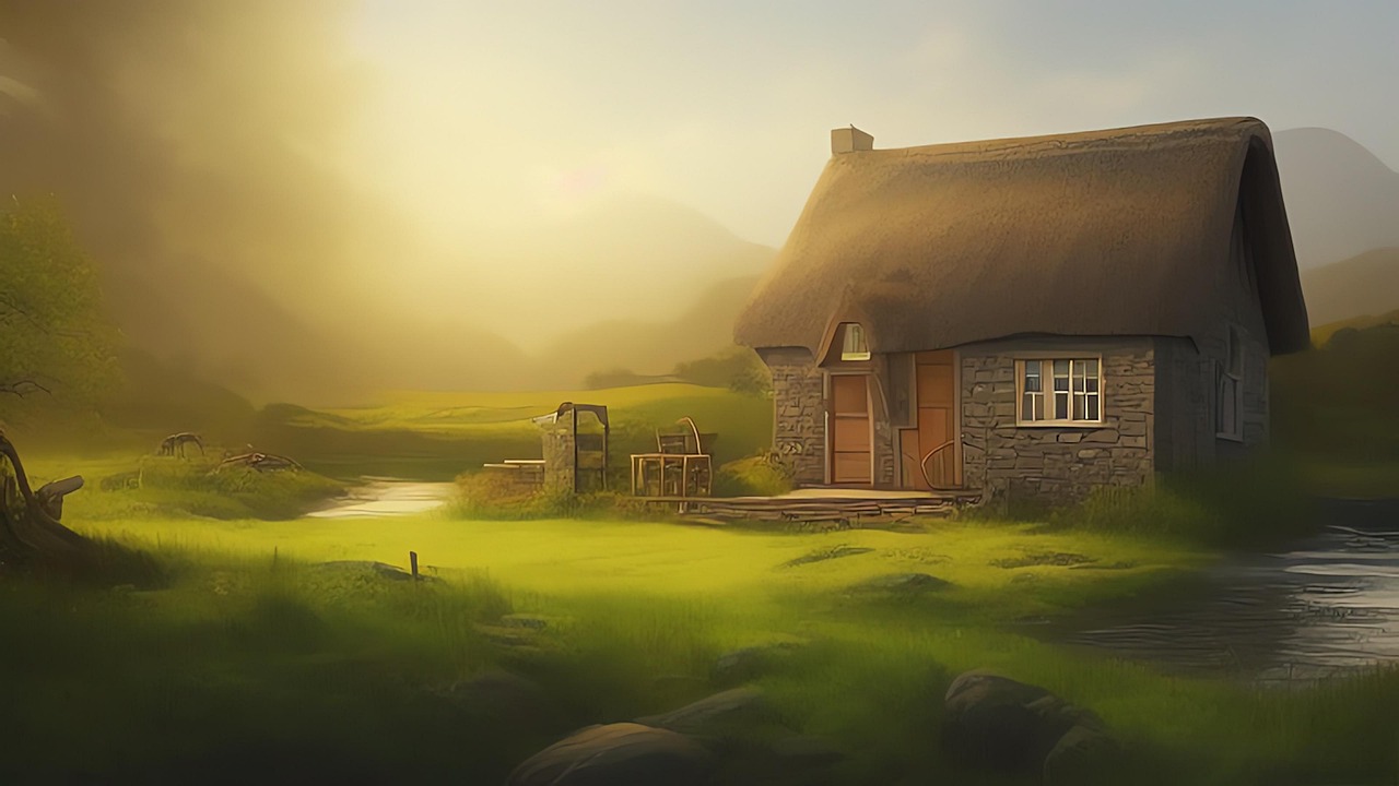 Download Cottage, Country Life, Nature. Royalty-Free Stock Illustration ...