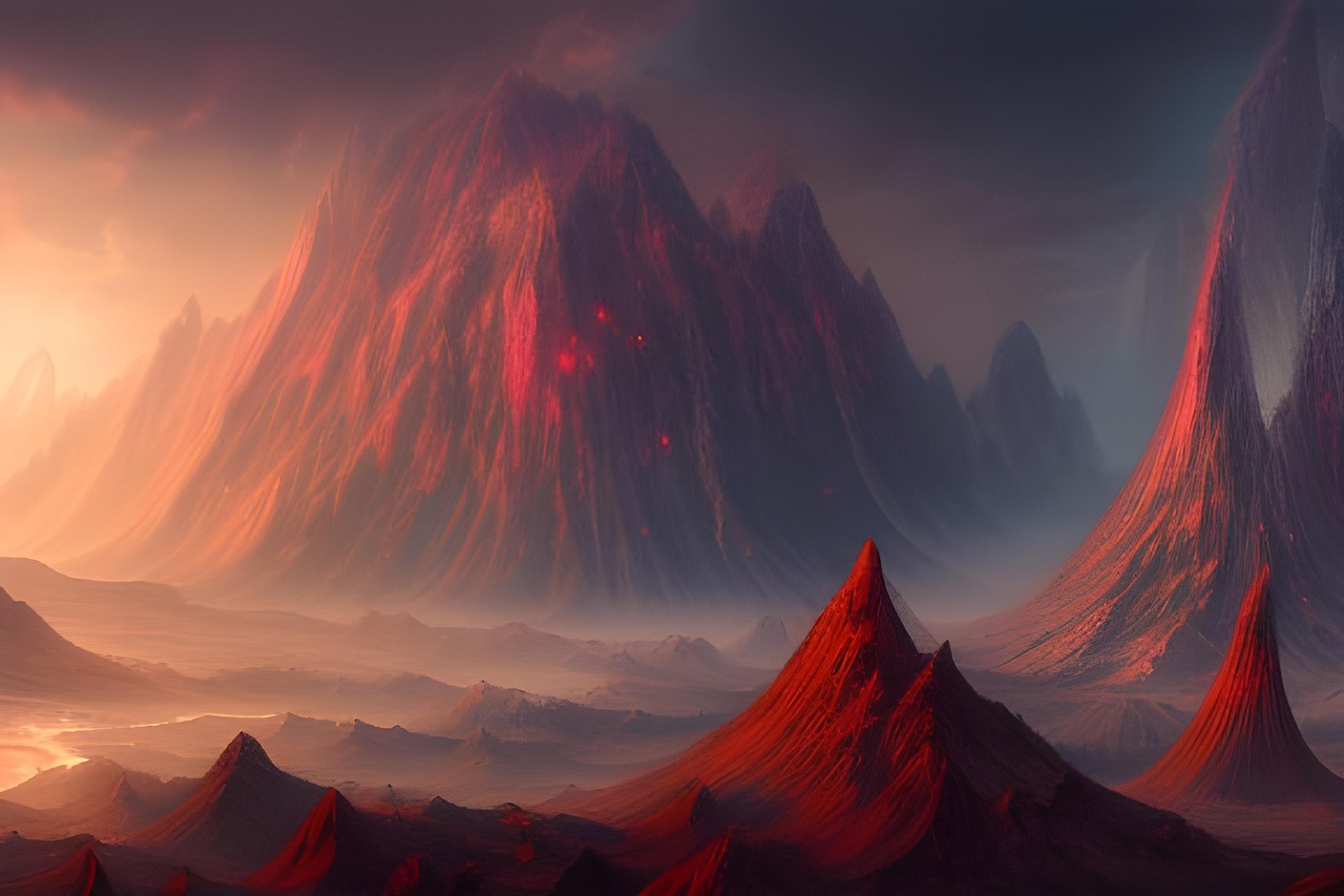 Download Mountains, Surreal, Fantasy. Royalty-Free Stock Illustration ...