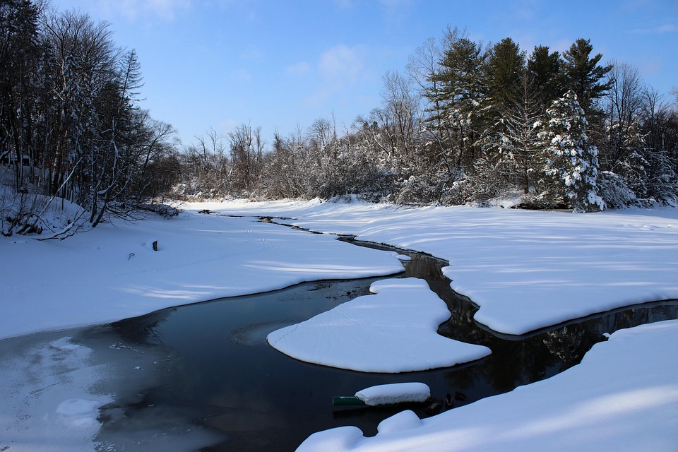 Winter Canal Landscape - Free photo on Pixabay