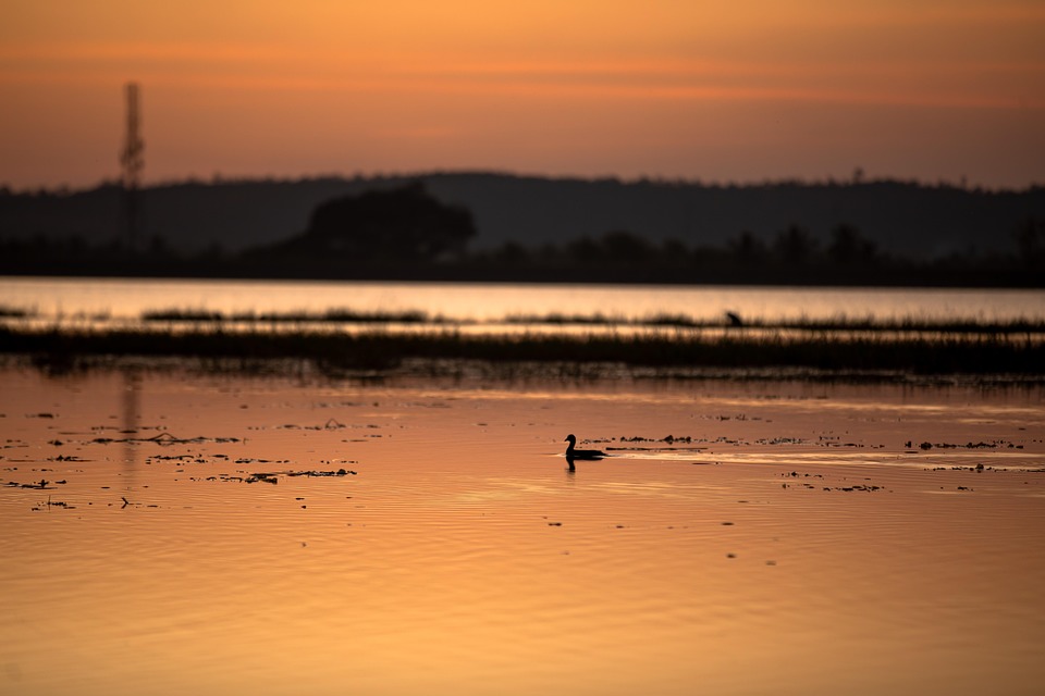 Sunset Lake Beautiful - Free photo on Pixabay