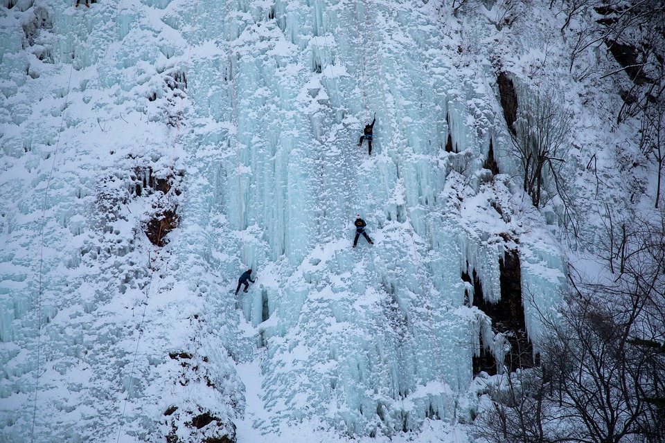 Ice Wall Climbing Man - Free photo on Pixabay