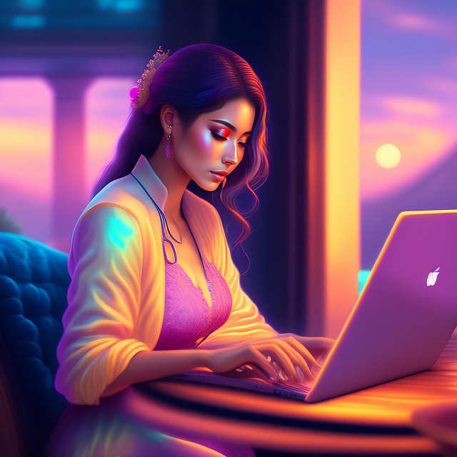 Download Girl, Working, Colorful. Royalty-Free Stock Illustration Image ...