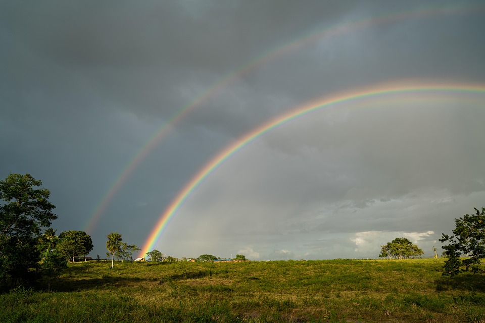 Double Rainbow Weather Overcast - Free photo on Pixabay