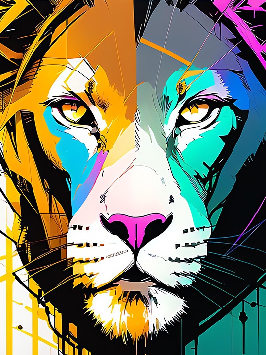 Download Generated, Lion, Ink. Royalty-Free Stock Illustration Image ...