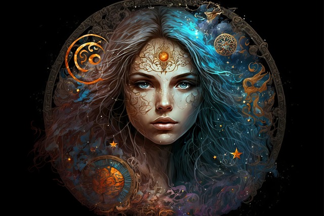 Download Woman, Horoscope, Astrology. Royalty-Free Stock Illustration ...