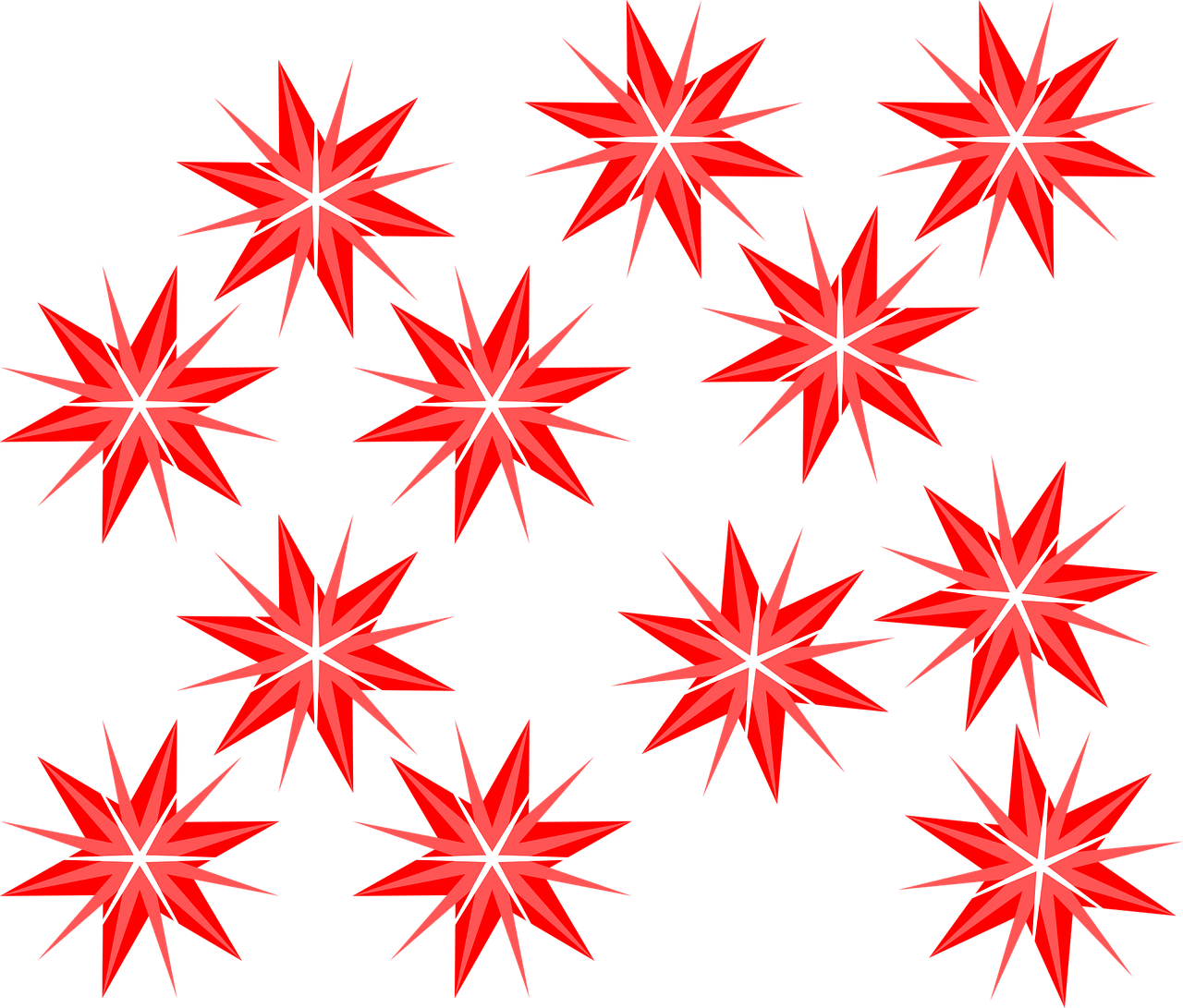 Stars Decoration Red - Free vector graphic on Pixabay