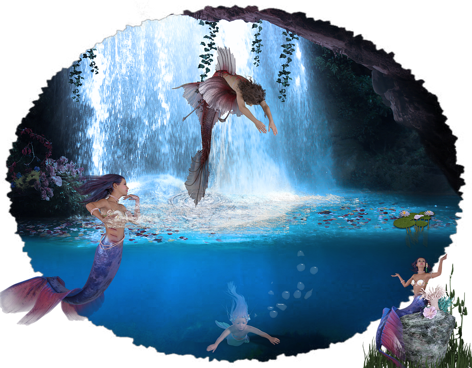 Download Mermaids, Underwater, Nature. Royalty-Free Stock Illustration ...
