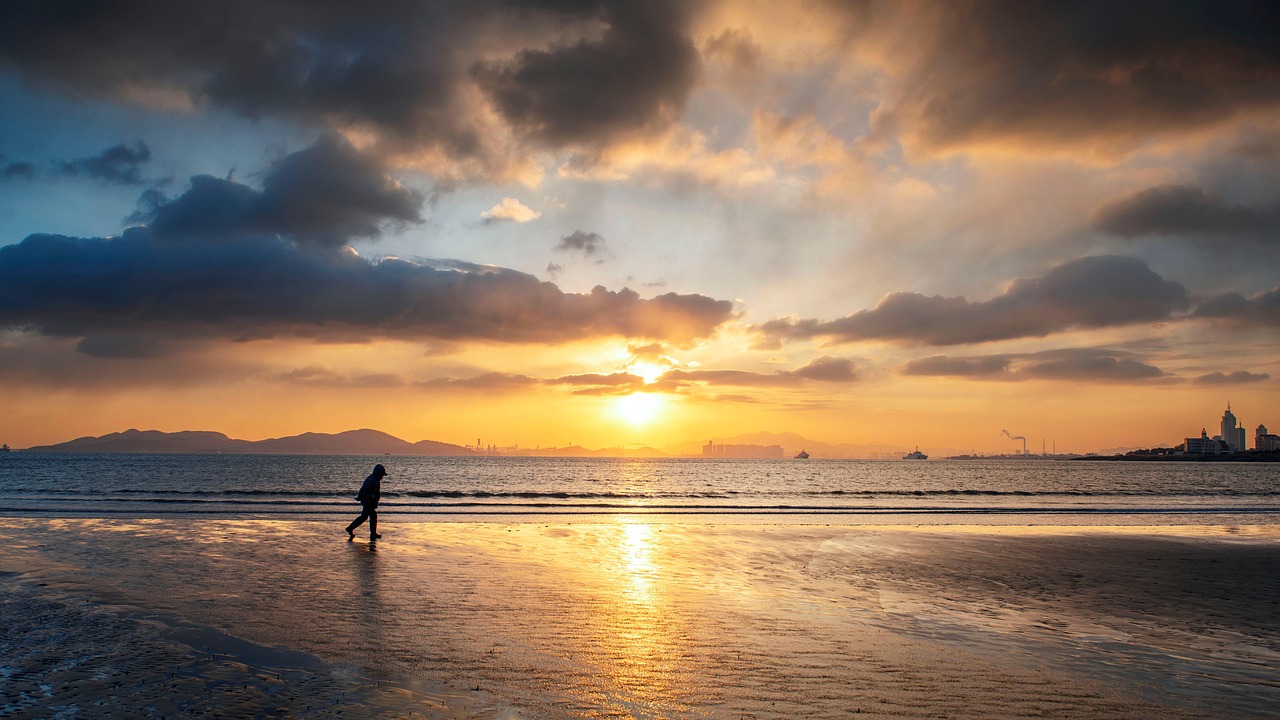 China Qingdao Sunset - Free photo on Pixabay