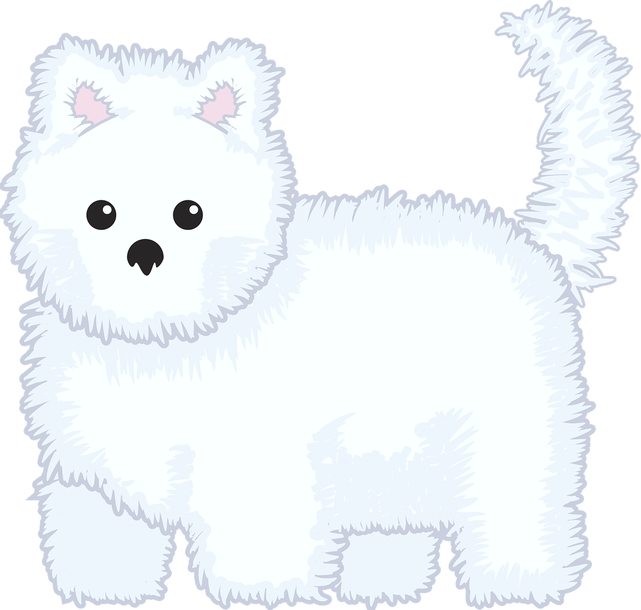 Download Dog, Poofy Dog, Japanese Spitz. Royalty-Free Vector Graphic ...