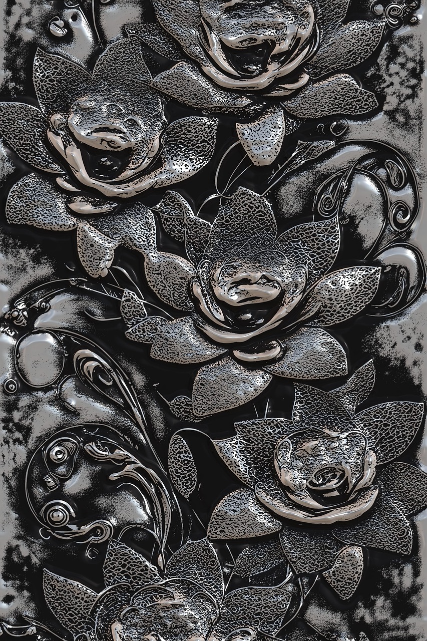 Download Metal Flower Background, Metal Flowers, Metal. Royalty-Free ...