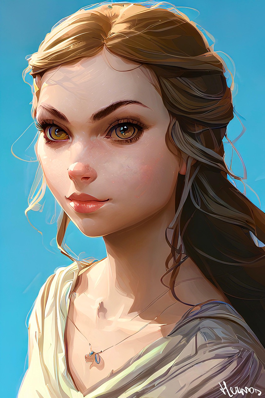 Femme Joli Visage Salut L'Art - Photo gratuite sur Pixabay - Pixabay