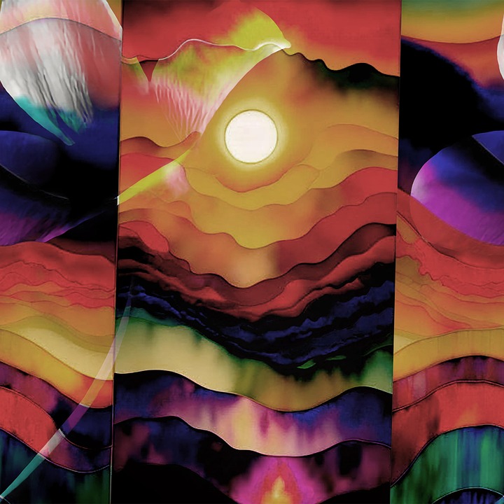 Download Water Flower, Sun, Strata. Royalty-Free Stock Illustration ...