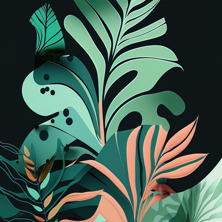 Download Bohemian Painting, Leaves, Foliage. Royalty-Free Stock ...