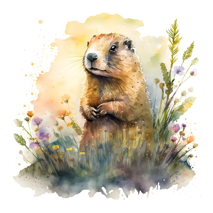 Download Groundhog, Marmot, Animal. Royalty-Free Stock Illustration ...