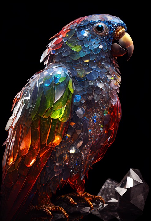 Parrot Colorful Sculpture - Free photo on Pixabay