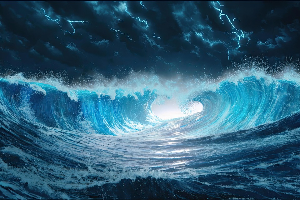 Download Thunderstorm, Storm, Tsunami. Royalty-Free Stock Illustration ...
