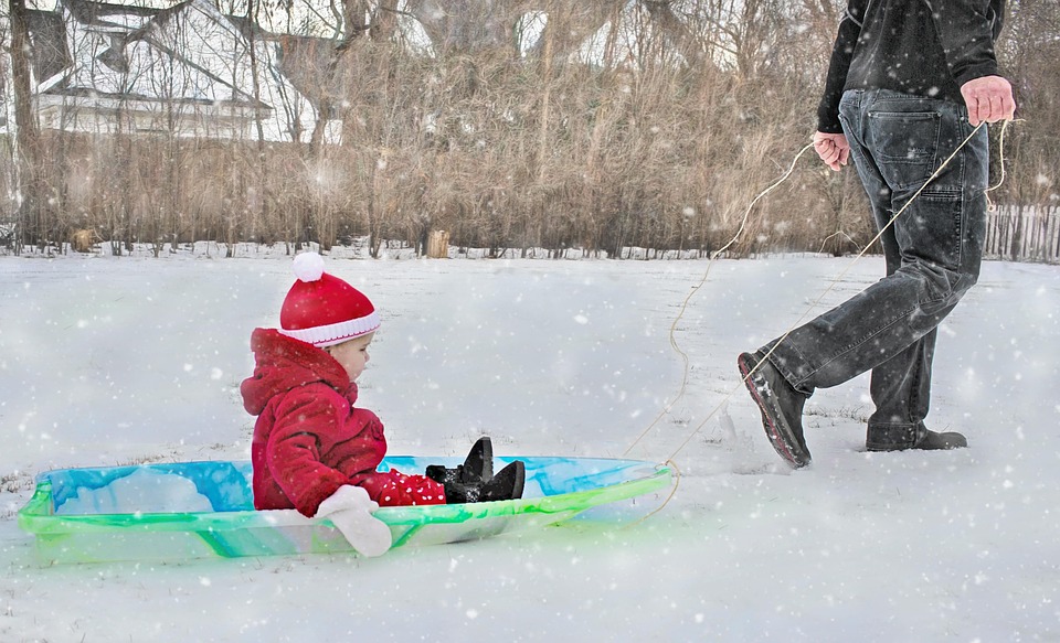 Child Toddler Sledding - Free photo on Pixabay