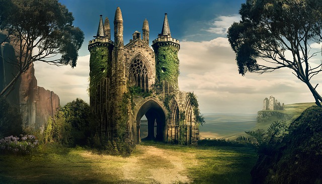 Download Ruins, Towers, Trees. Royalty-Free Stock Illustration Image ...