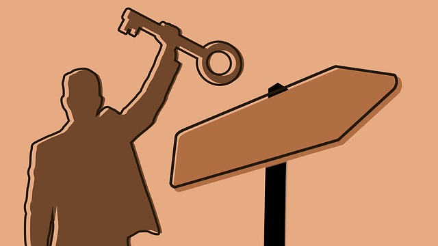 Download Man, Key, Signpost. Royalty-Free Stock Illustration Image ...