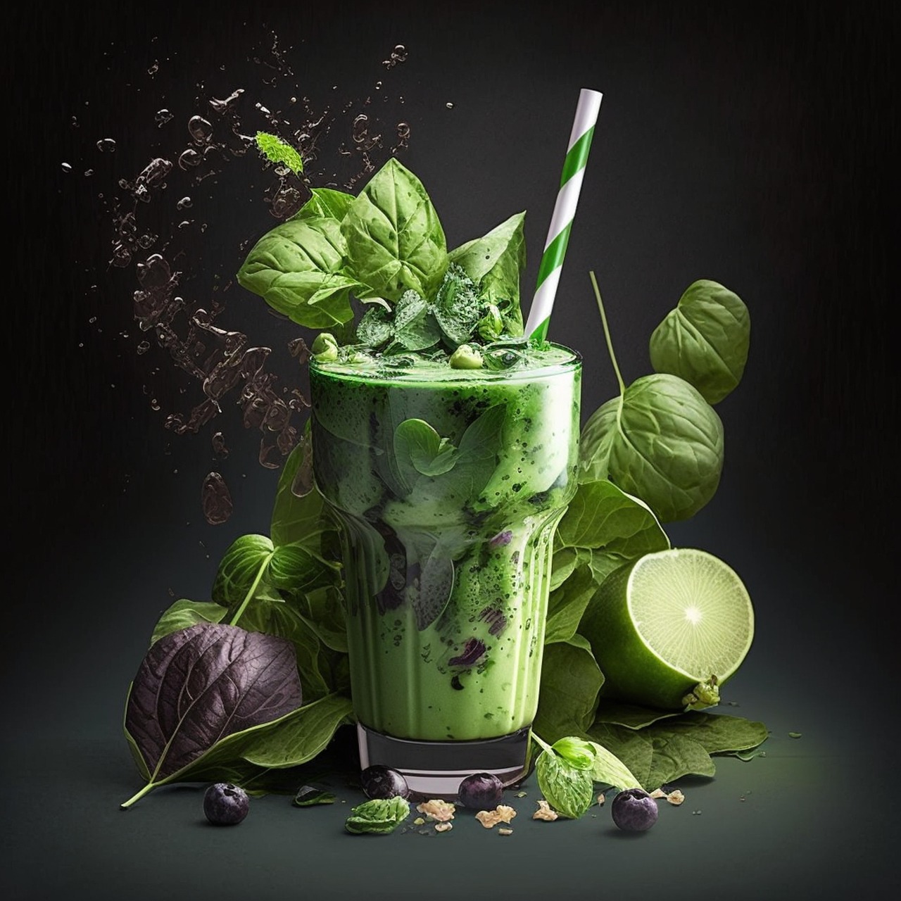 Download Ai Generated, Drink, Spinach. Royalty-Free Stock Illustration Image - Pixabay