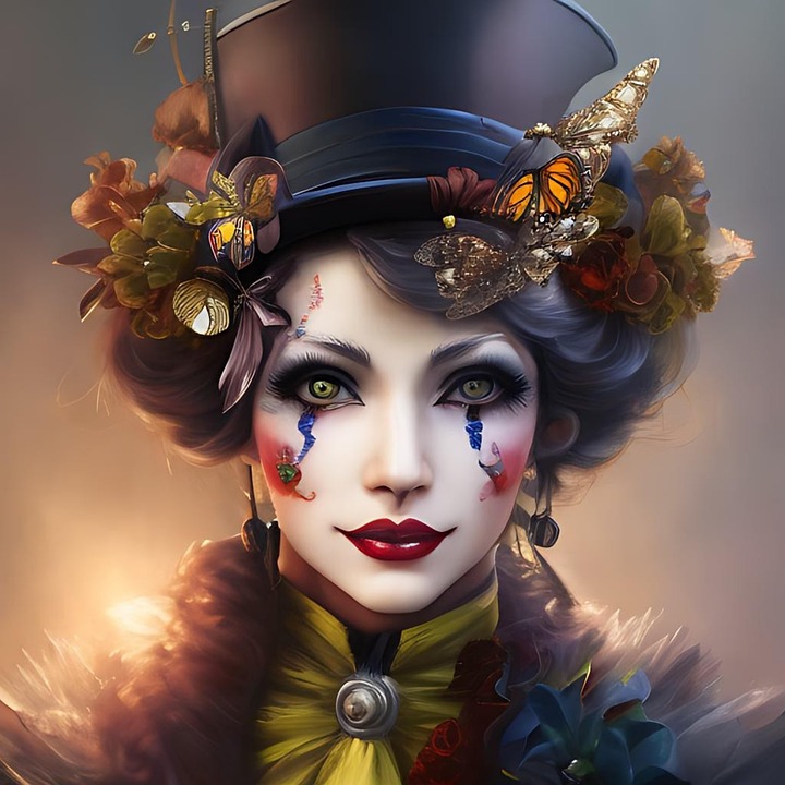 Download Steampunk, Clown, Lady. Royalty-Free Stock Illustration Image - Pixabay