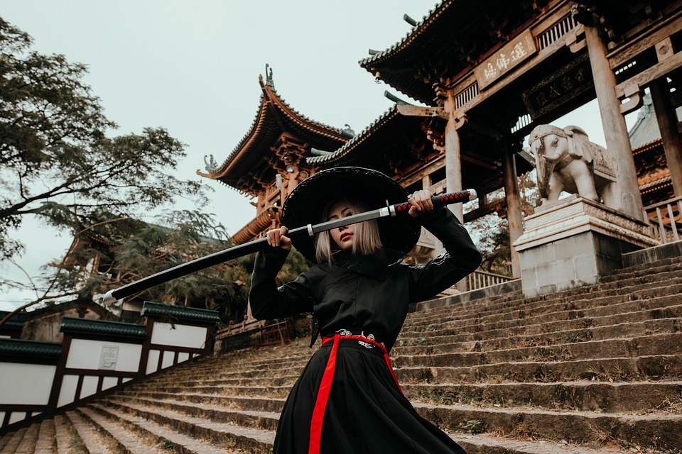 Swordsman Warrior Temple - Free photo on Pixabay