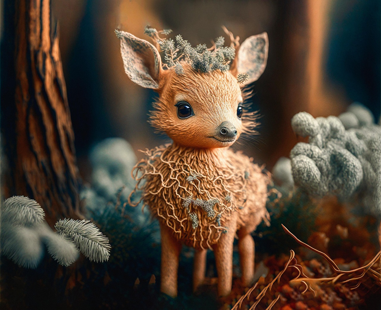 Download Ai Generated, Animal, Forest. Royalty-Free Stock Illustration ...